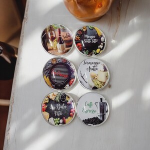 Rustic Italian Glass Magnets, Rustic Kitchen Magnets, Rustic Italian ...