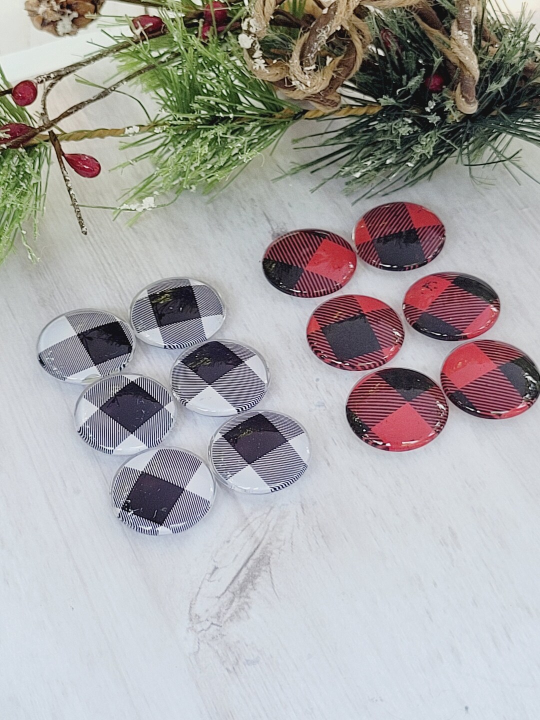 Winter Magnet, Winter Fridge Magnet, Buffalo Plaid Decor Kitchen ...