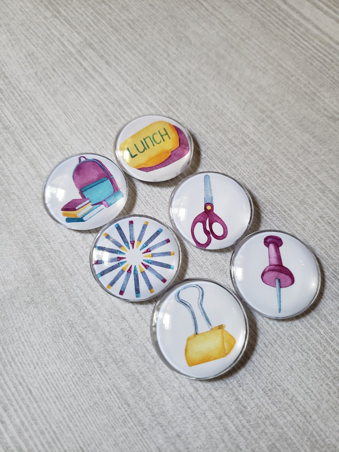 Teacher Glass Magnets School Magnets Classroom Magnets - Etsy