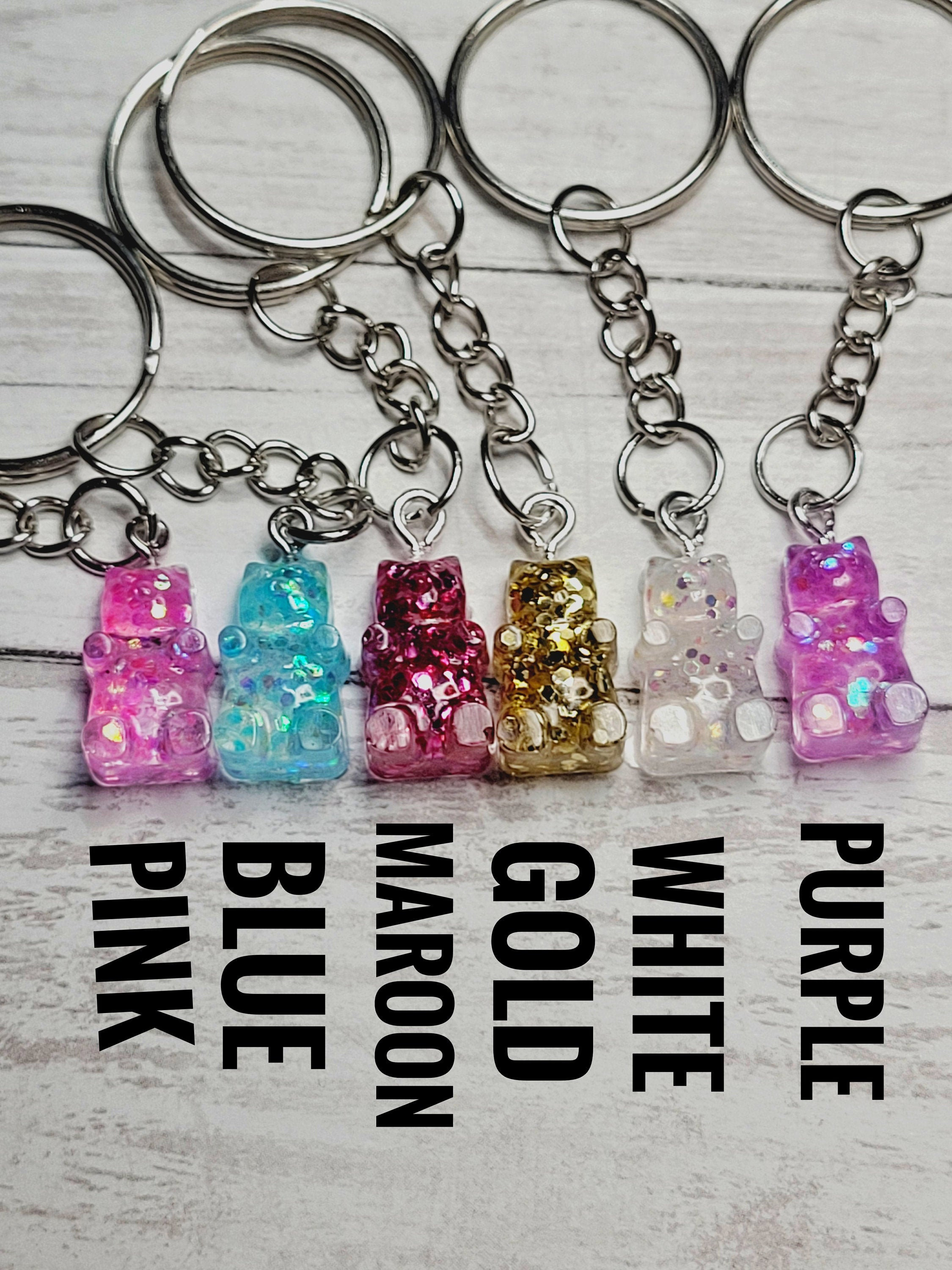 Gummy Bear Keychain Bear Keychain Dainty Keychain Mini Kids | Etsy
