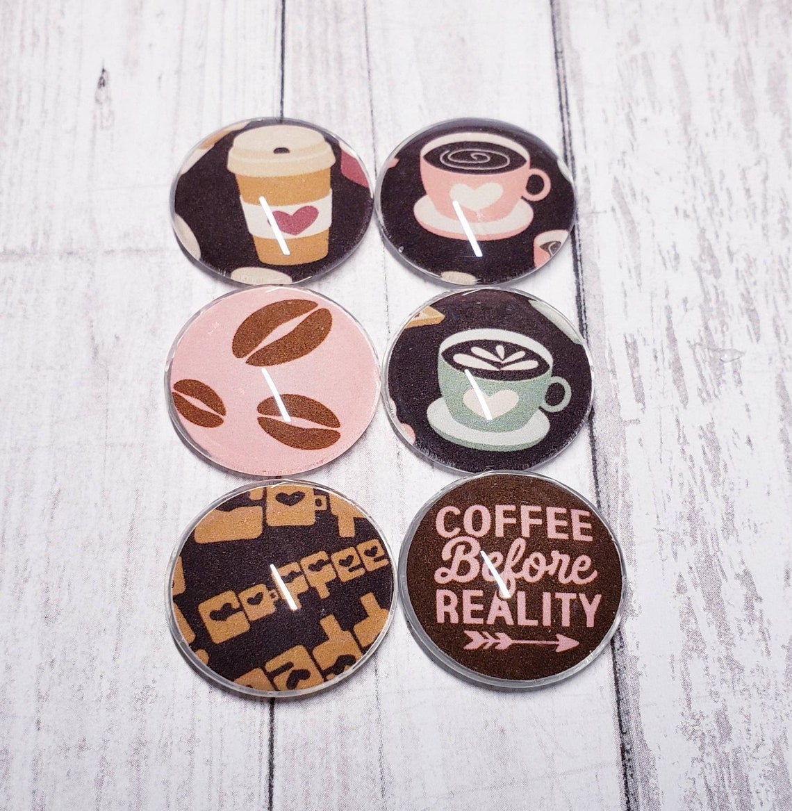 Coffee Lover Magnets Latte Magnet Set Coffee Bean Magnets - Etsy