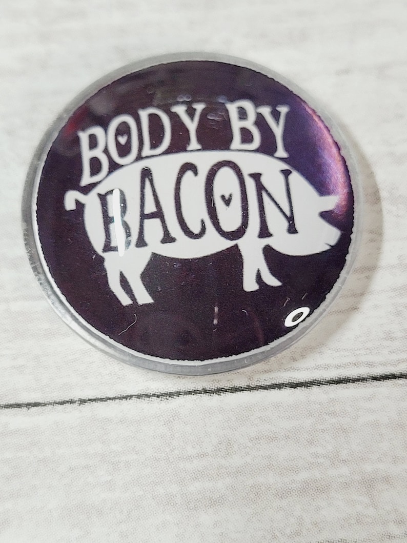 Bacon Glass Magnets Bacon Fridge Decor Round Bacon Magnets - Etsy