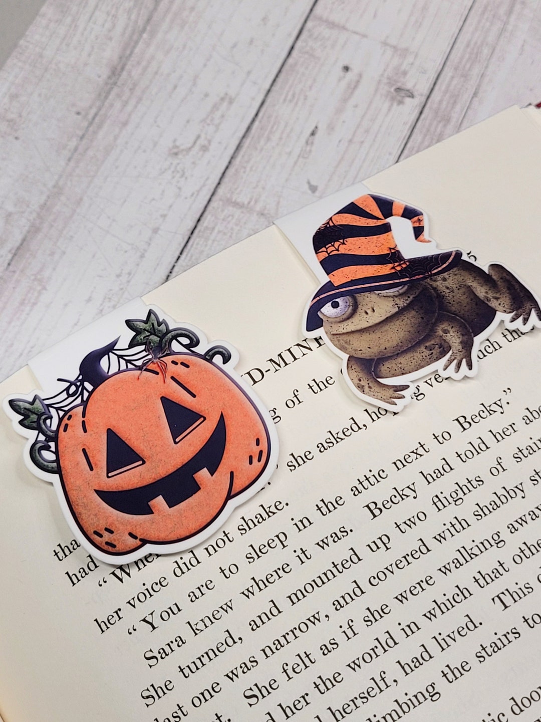 Fall Magnetic Bookmarks Autumn Bookmarks Halloween - Etsy