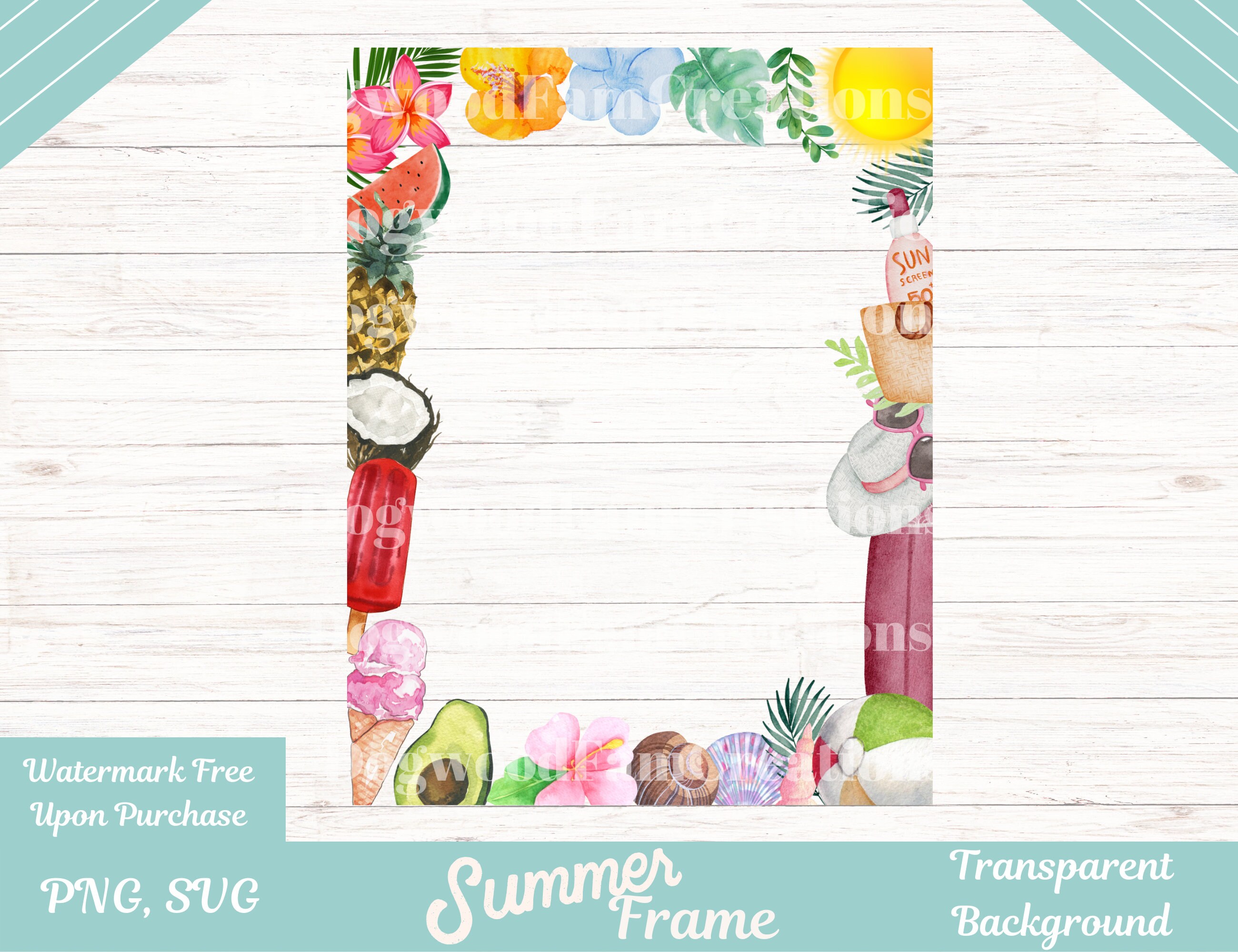 Free Beach Clipart Border
