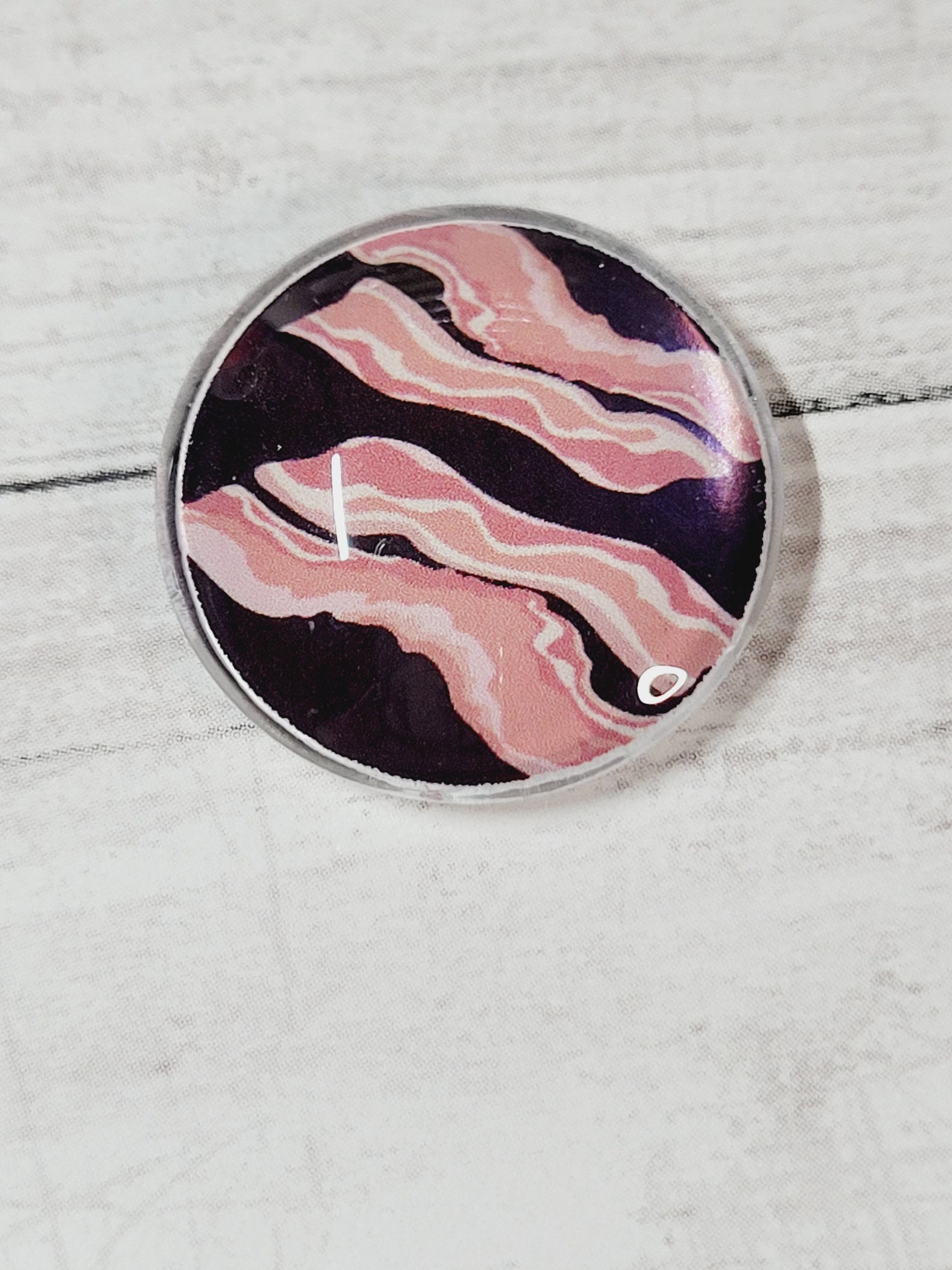 Bacon Glass Magnets Bacon Fridge Decor Round Bacon Magnets - Etsy