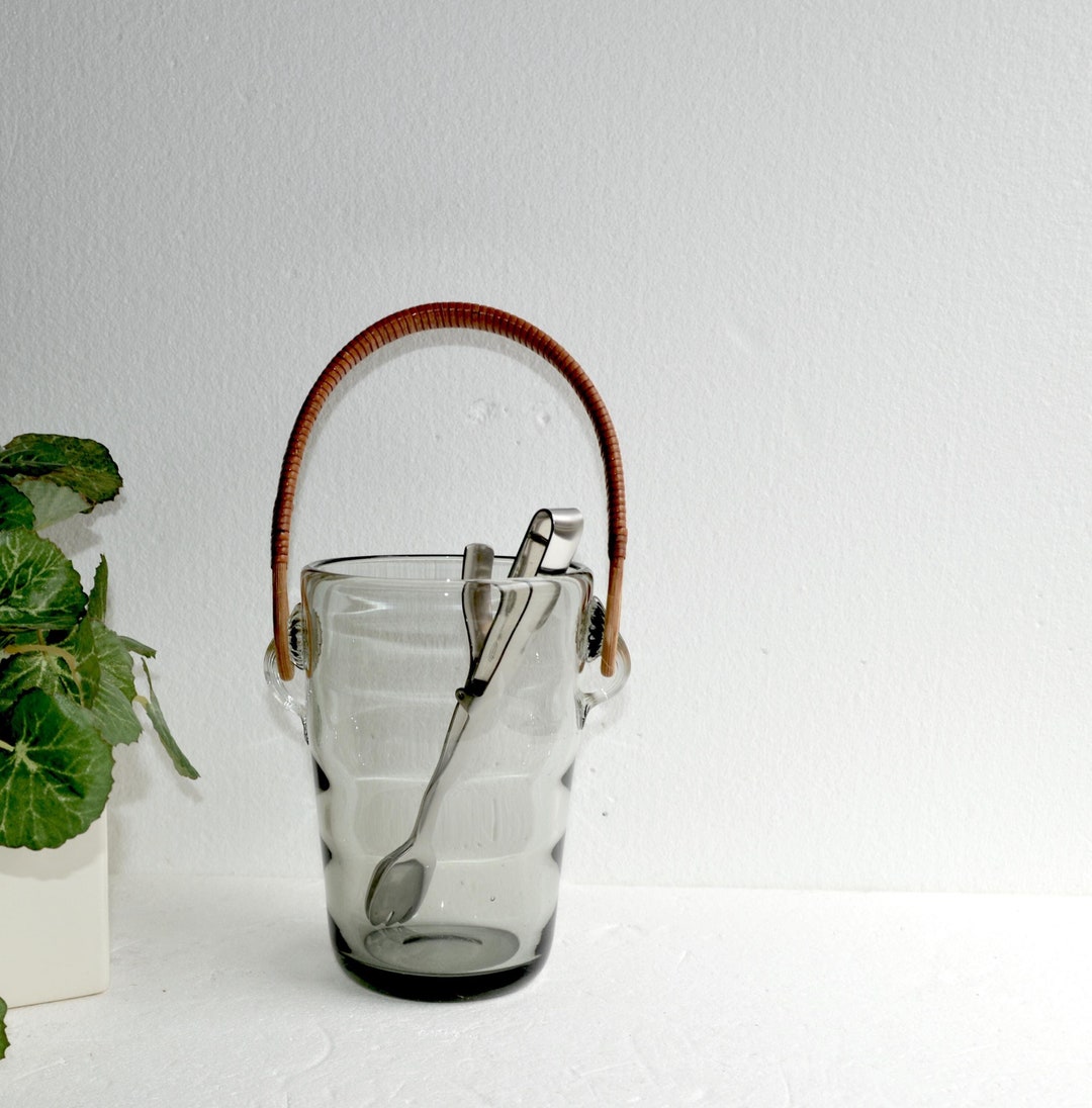 Holmegaard Smokey Glass Ice Bucket, per Lütken Design, Danish MCM ...