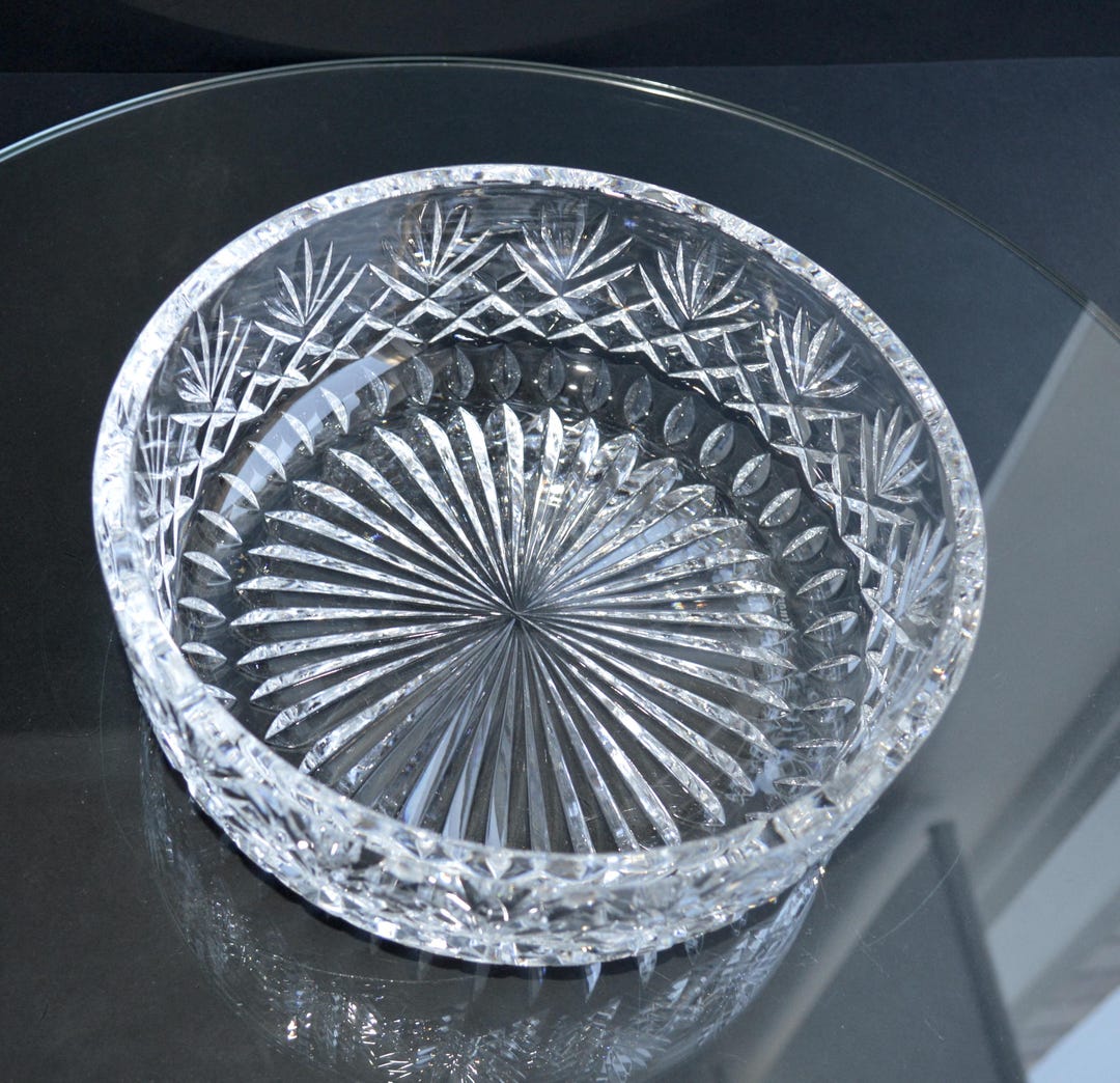 Signed Stuart Crystal Heavy Serving Bowl, England. Vintage 1960's ...