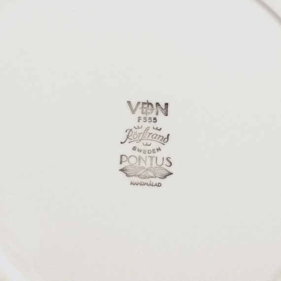 Kitchen & Dining Home & Living Rare PONTUS hand painted salad plate by ...