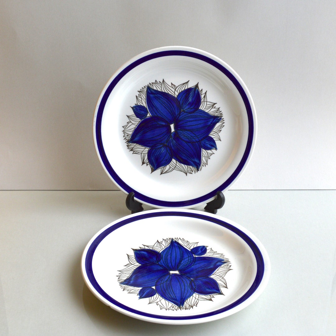 2 Rare PONTUS Hand Painted Main Plates by Marianne Westmann for ...