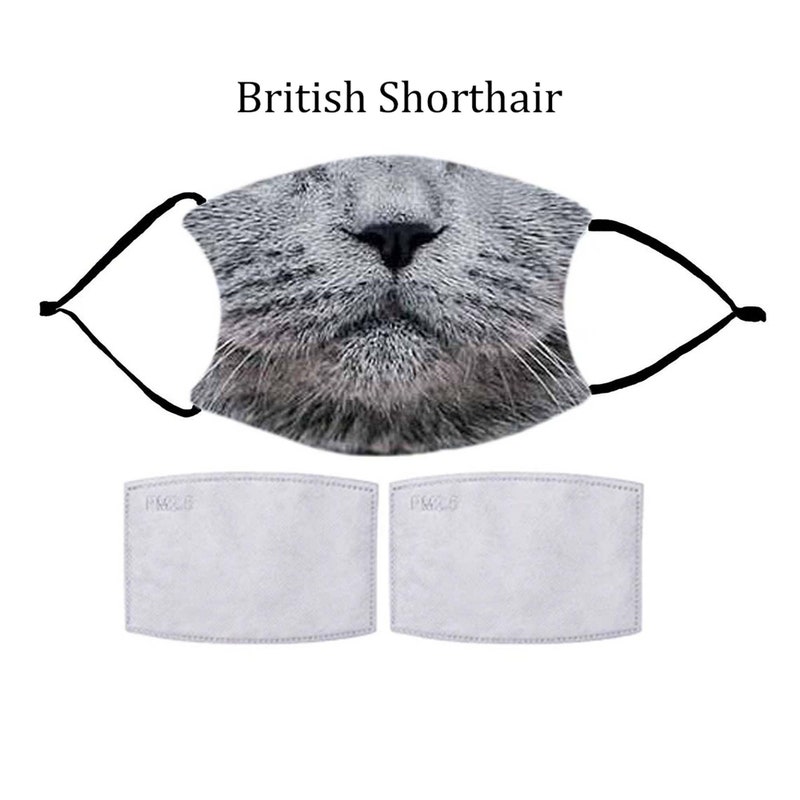 Funny Cat Face Mask - Etsy