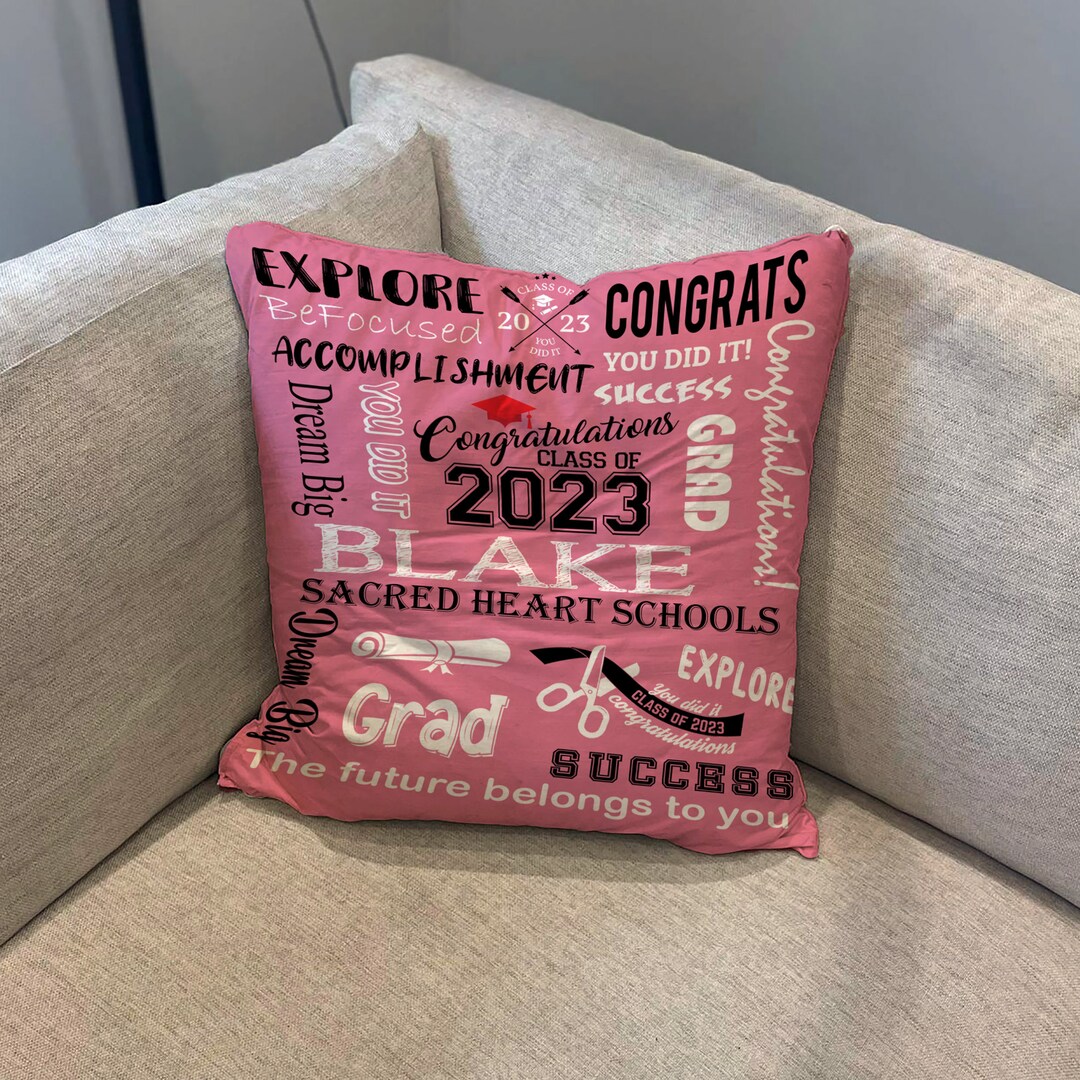 BULK Ordering Available - 2023 Graduation Throw Pillow , Senior Pillow ...