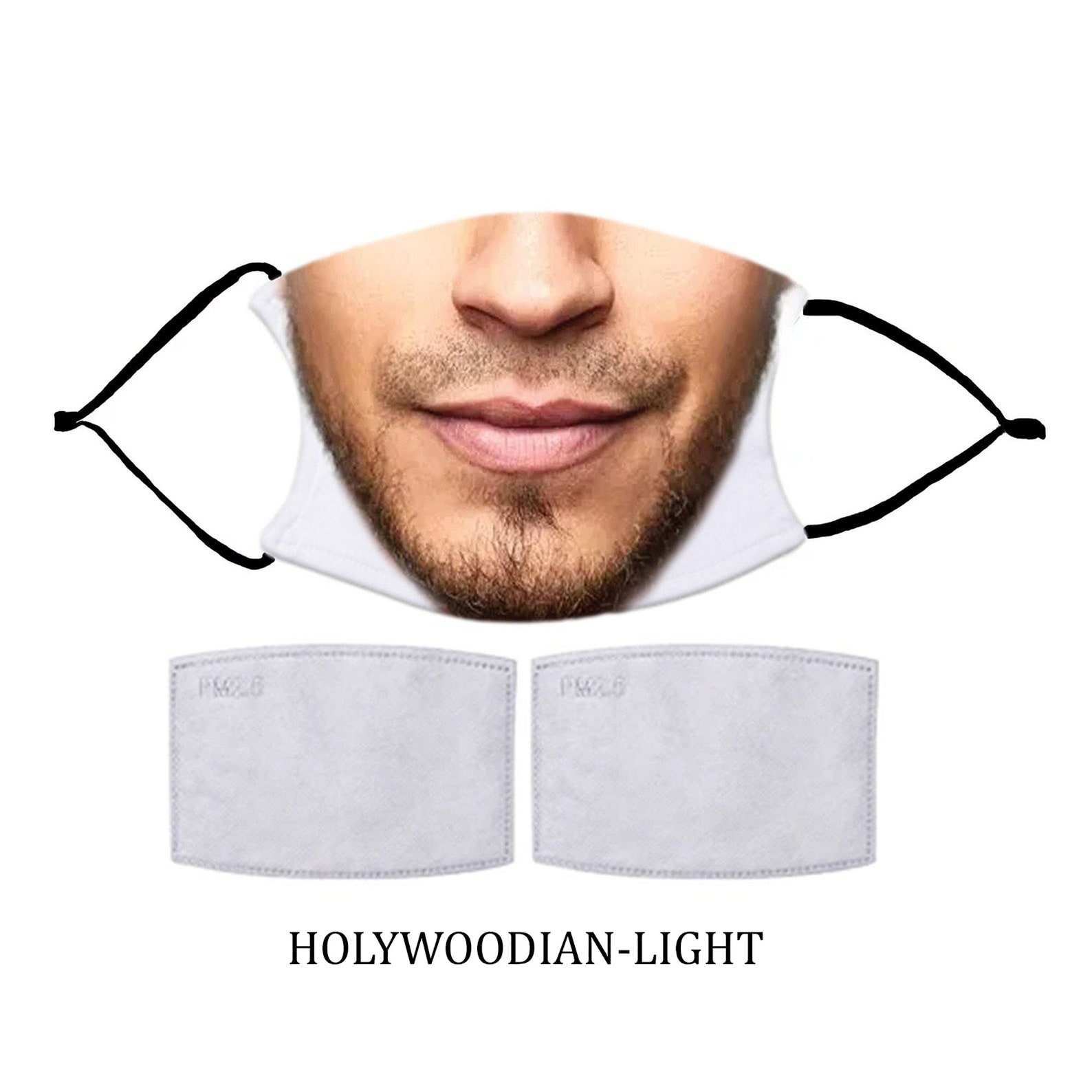 MEN'S Face Mask With 2 Filters Optional. Nose Wire Included. Adult ...