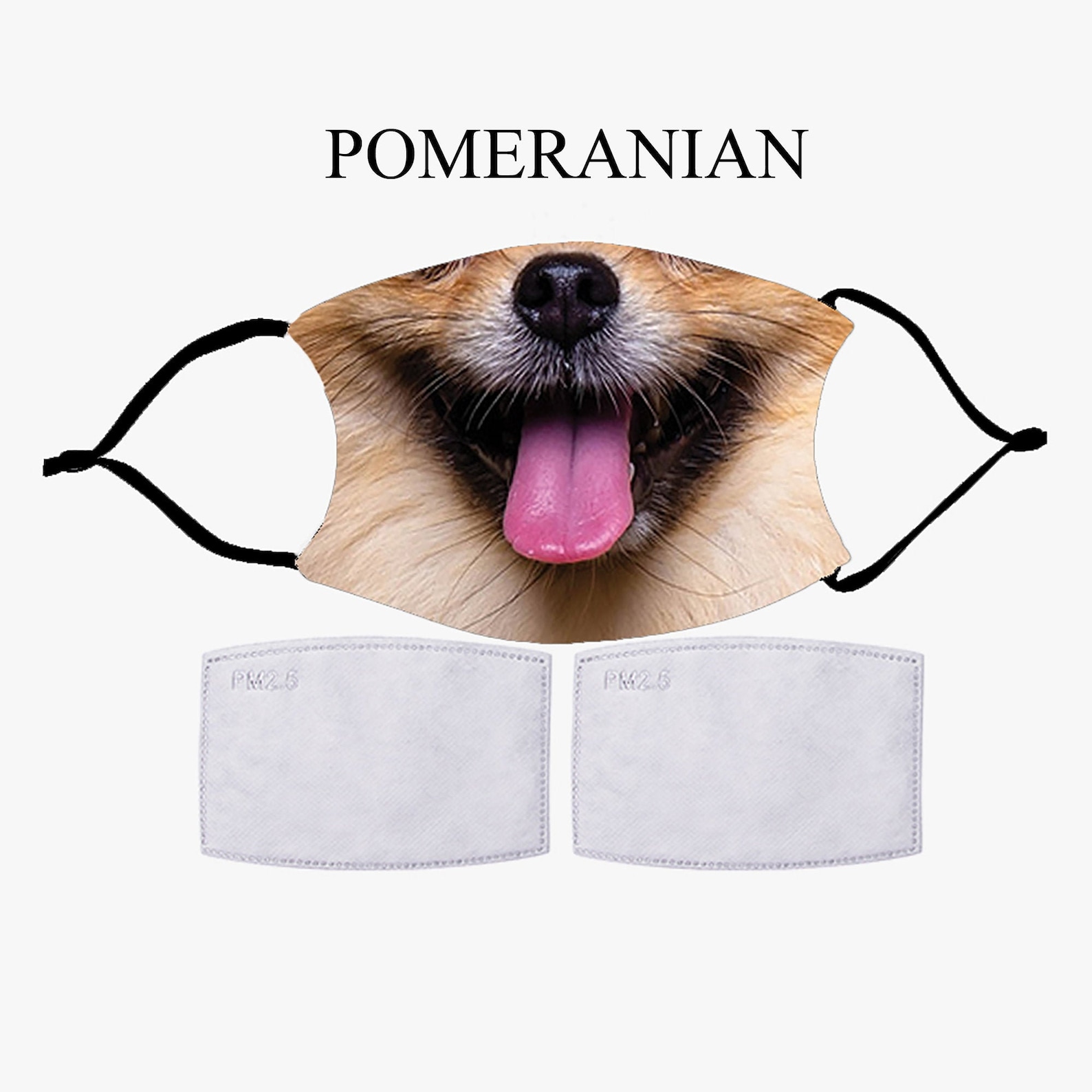 Doodle Dog Face Mask, Nose Wire Included. Adult & Child Face Mask ...