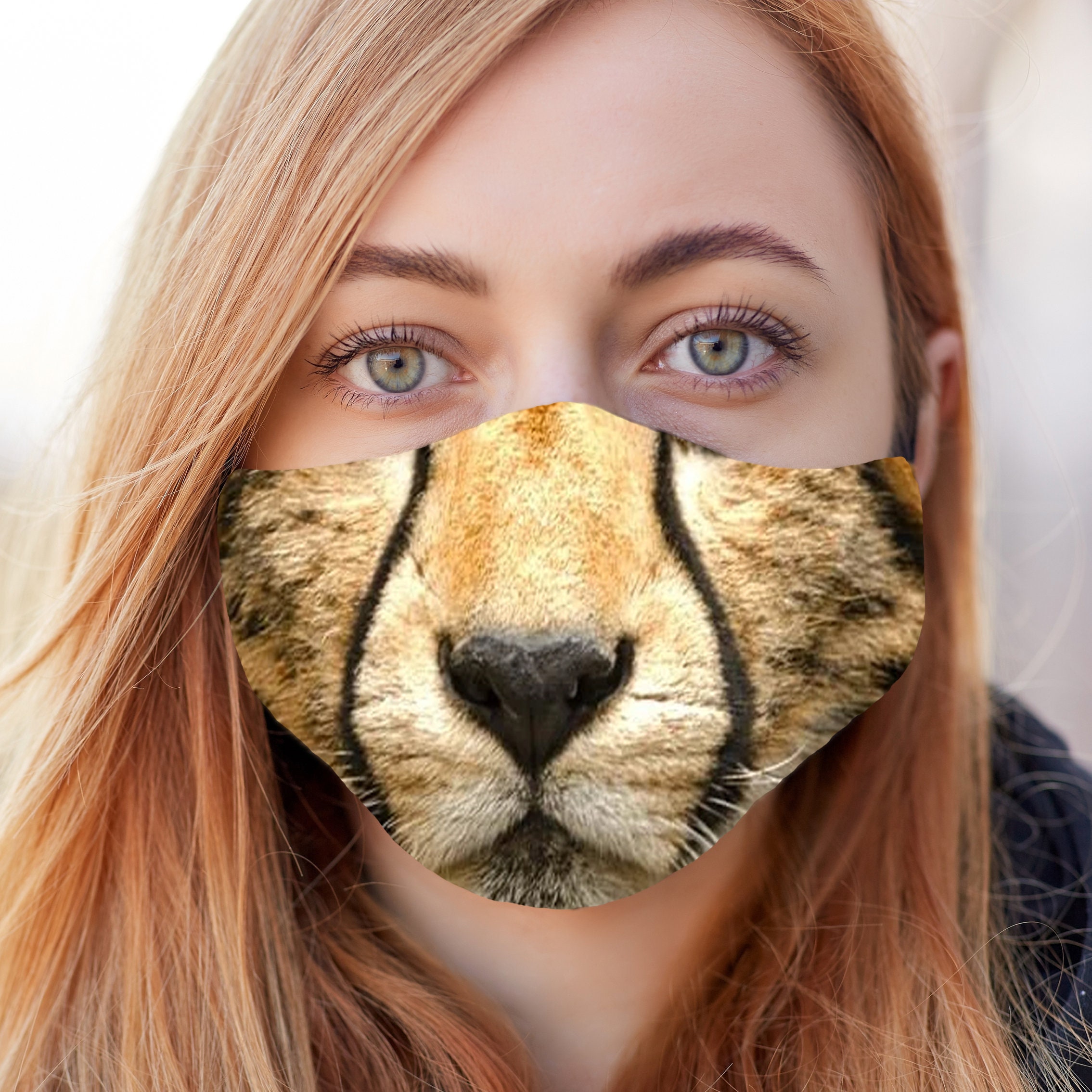 CHEETAH Face Mask With 2 Filters Optional. Nose Wire Included. - Etsy