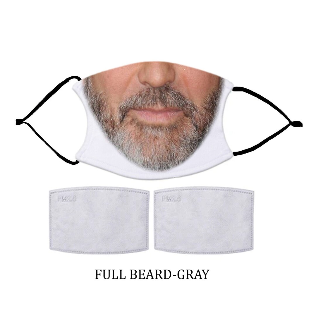 MEN'S Face Mask With 2 Filters Optional. Nose Wire Included. Adult ...