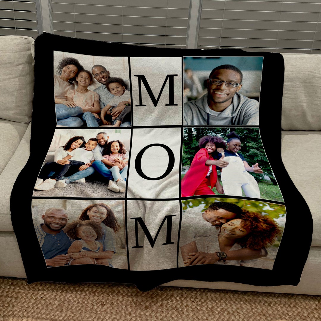 Create Your Own 'mom" Collage Photo Blanket. Use as Many Photos, Make ...