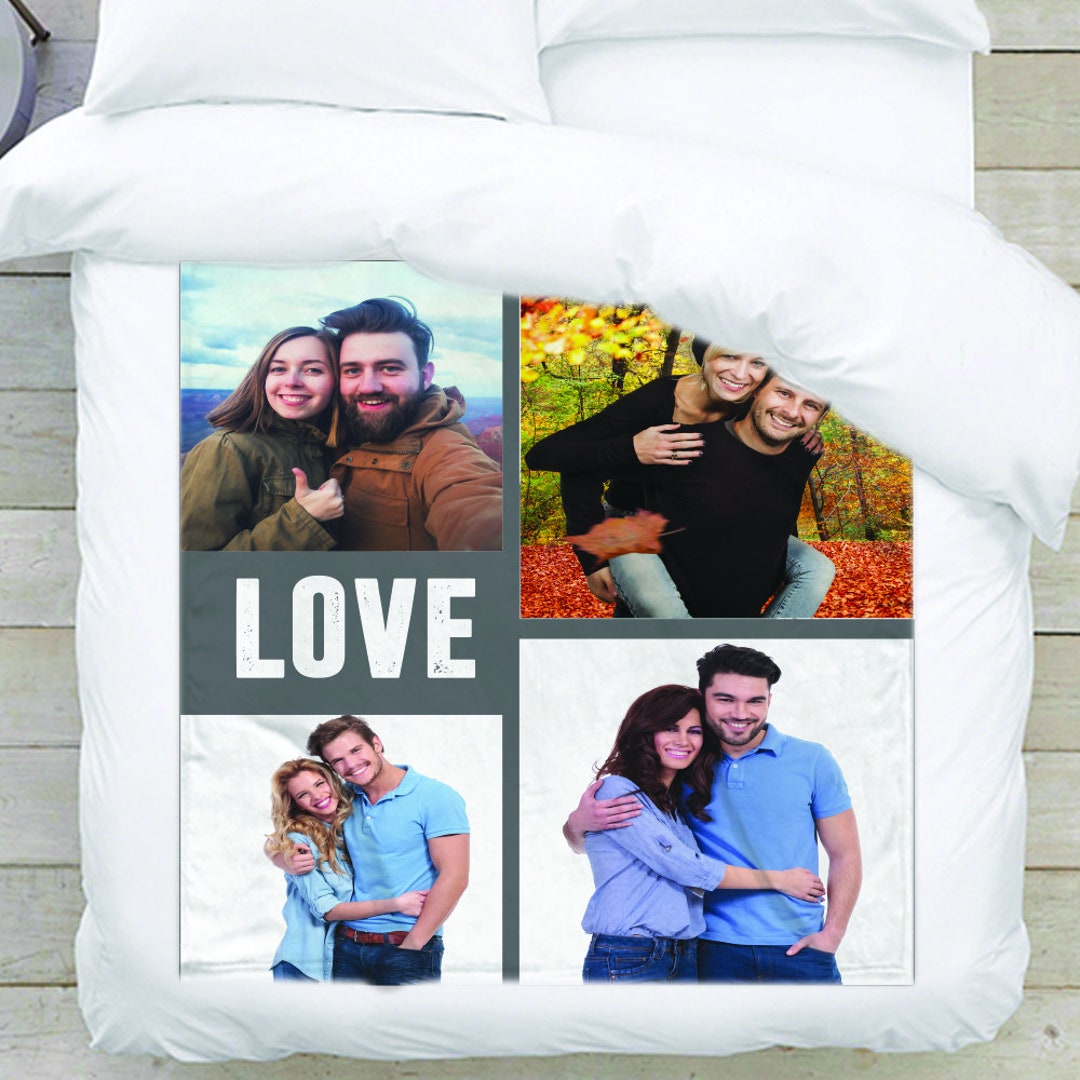 BULK Ordering Available - Create Your Own Collage Photo Blanket. Use as ...