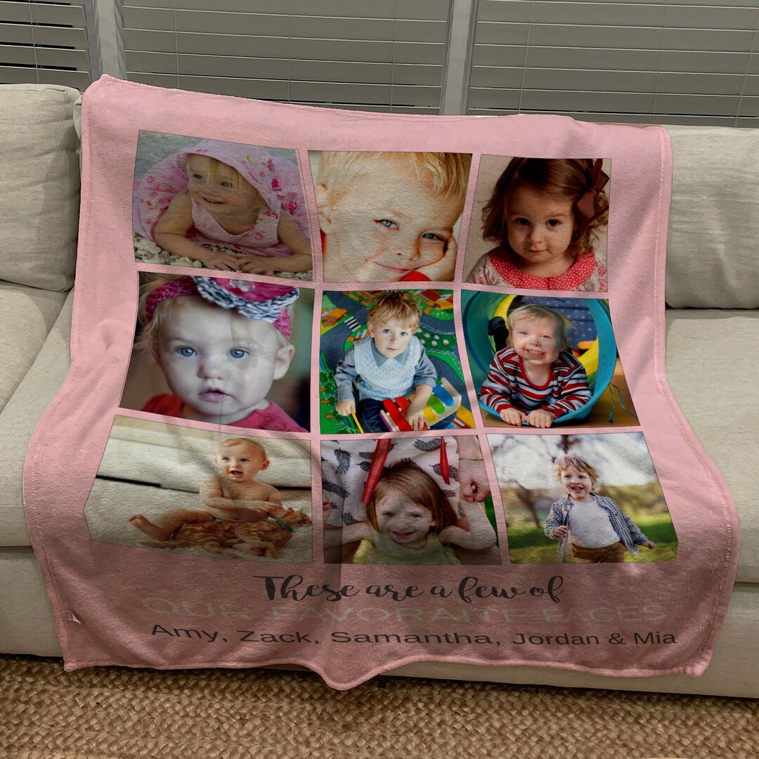 Create Your Own 'mom Collage Photo Blanket. Use as Many Photos, Make It ...