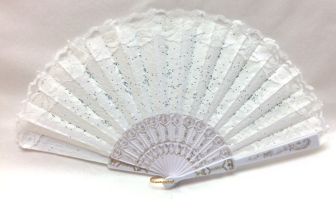 Elegant, Beautiful Design Hand Fan, Hand Held Fan, Wedding, Bride Lace ...