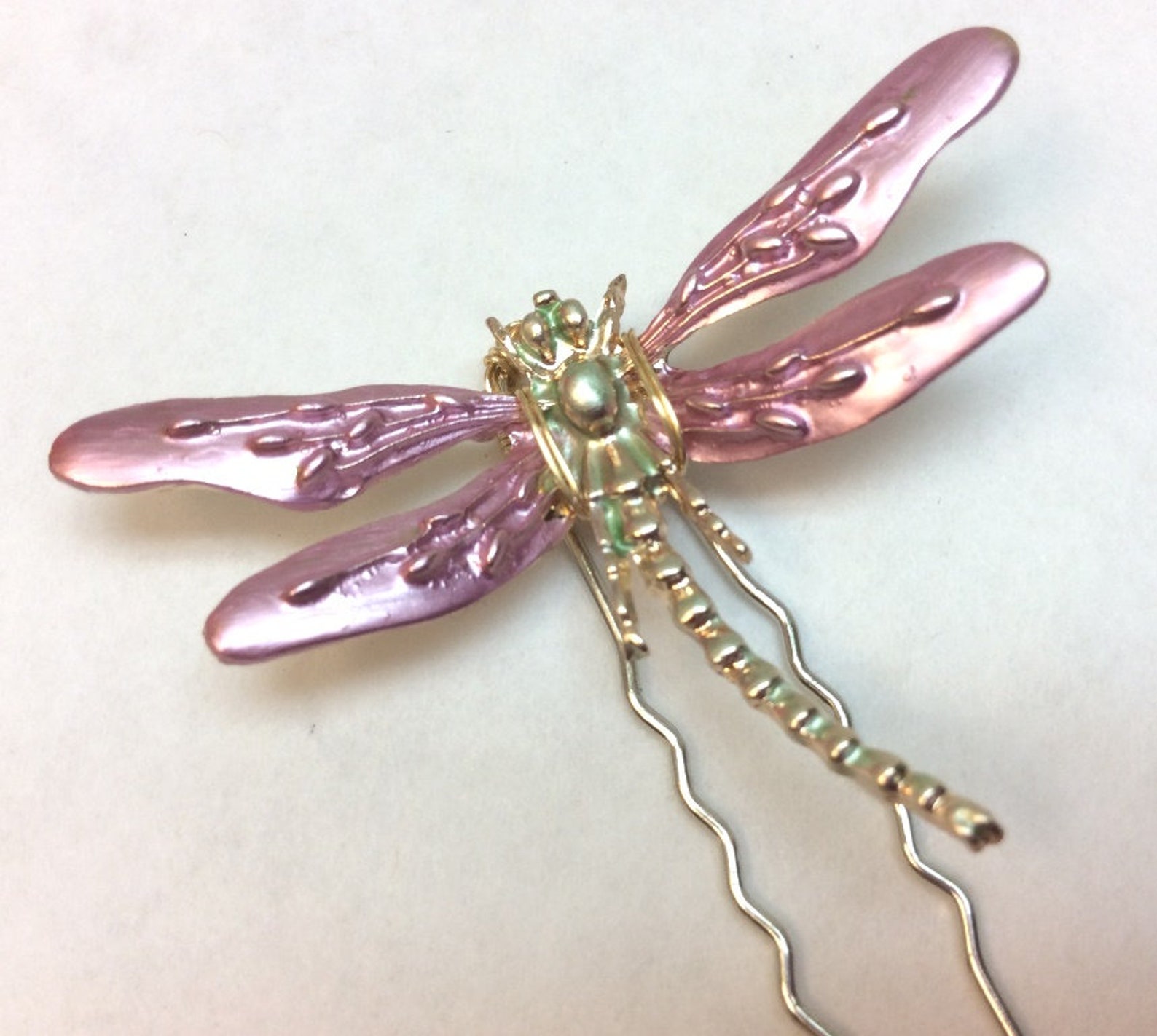 Elegant Beautiful Dragonfly Hair Pin Accessory for Bride - Etsy