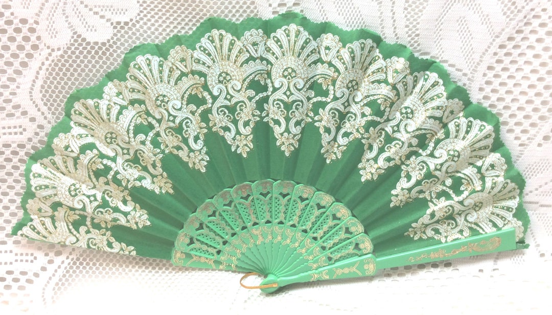 Elegant, Beautiful Design Hand Fan, Hand Held Fan, Wedding, Bride, 4 ...