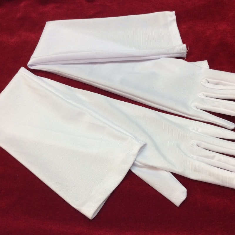 White Opera Gloves - Etsy
