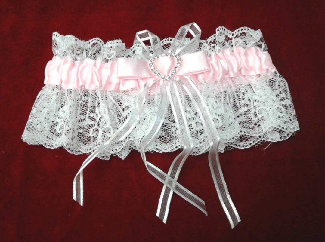 Elegant, Beautiful Lace, Ribbon Bridal Garter, Bridal Leg Garter ...