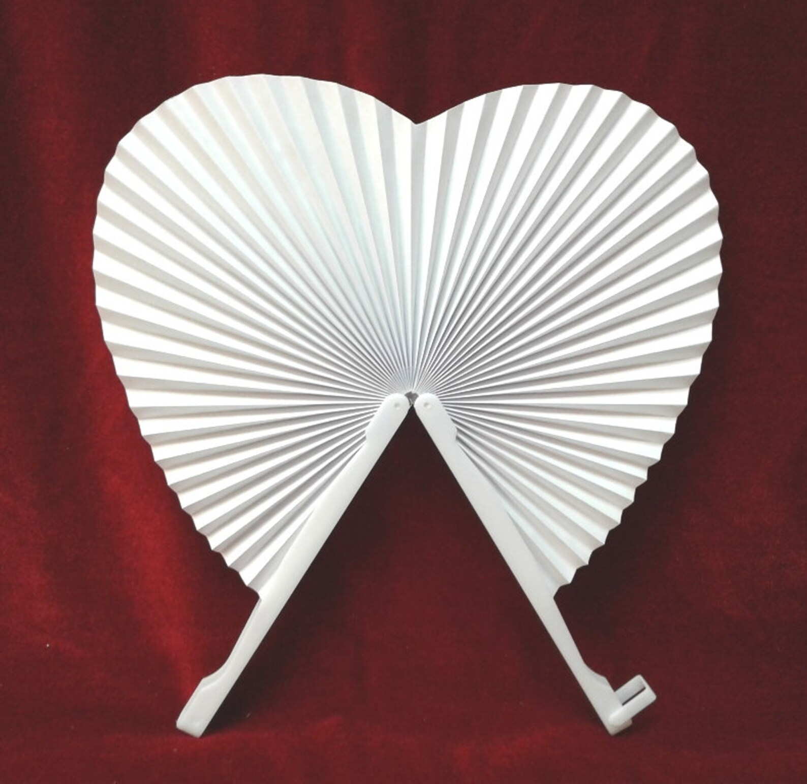 Elegant 12 Pack Heart Shape Hand Held Fan Outdoor or Beach | Etsy