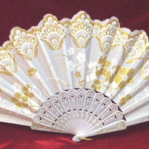 Elegant, Beautiful Design Hand Fan, Hand Held Fan, Wedding, Bride ...