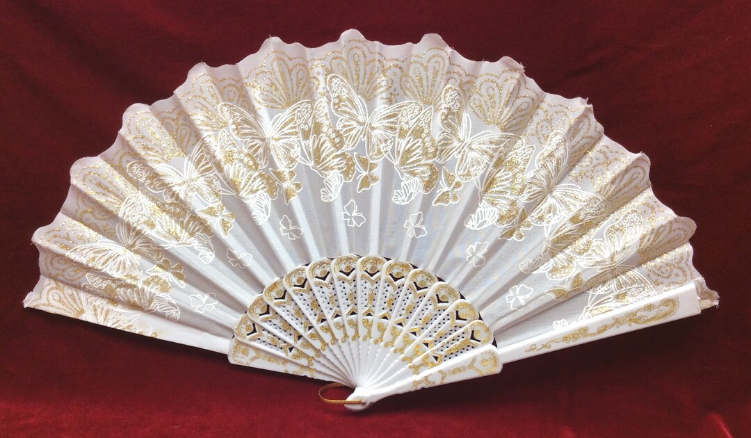 Elegant, Beautiful Design Hand Fan, Hand Held Fan, Wedding, Bride ...