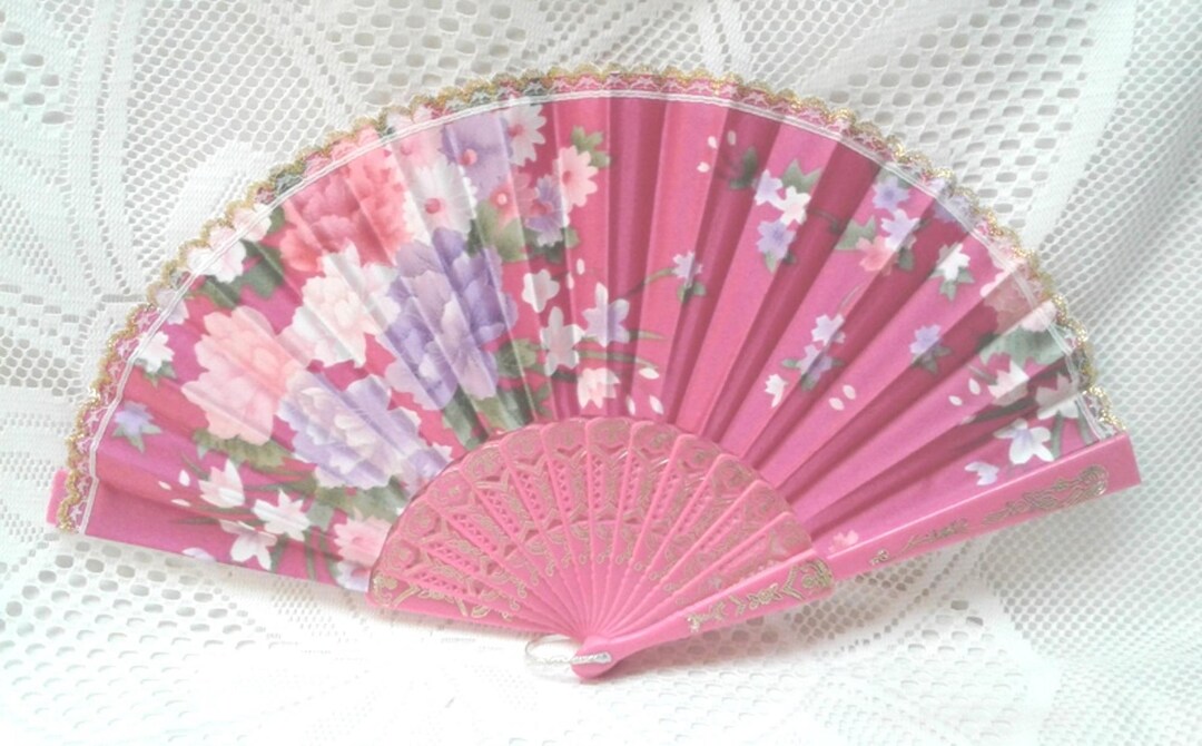 Elegant, Beautiful Design Hand Fan, Hand Held Fan, Spanish Style Lace ...