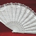 White Lace Hand Fan, Silver Thread, Wedding Bridal Fan. Chick Listing ...