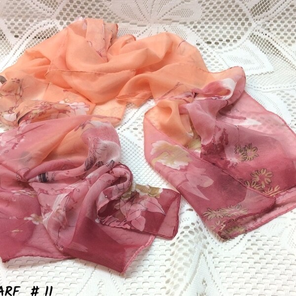 Chiffon Head Scarf - Etsy