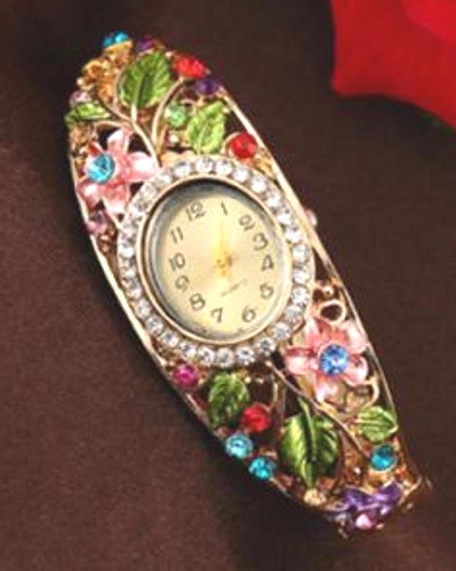 Elegant Wrist Watch Beautiful Style Face Bracelet Cuff Style - Etsy