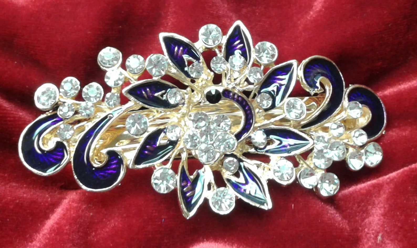 Elegant Beautiful Hair Barrette Bride Bridesmaid Wedding | Etsy