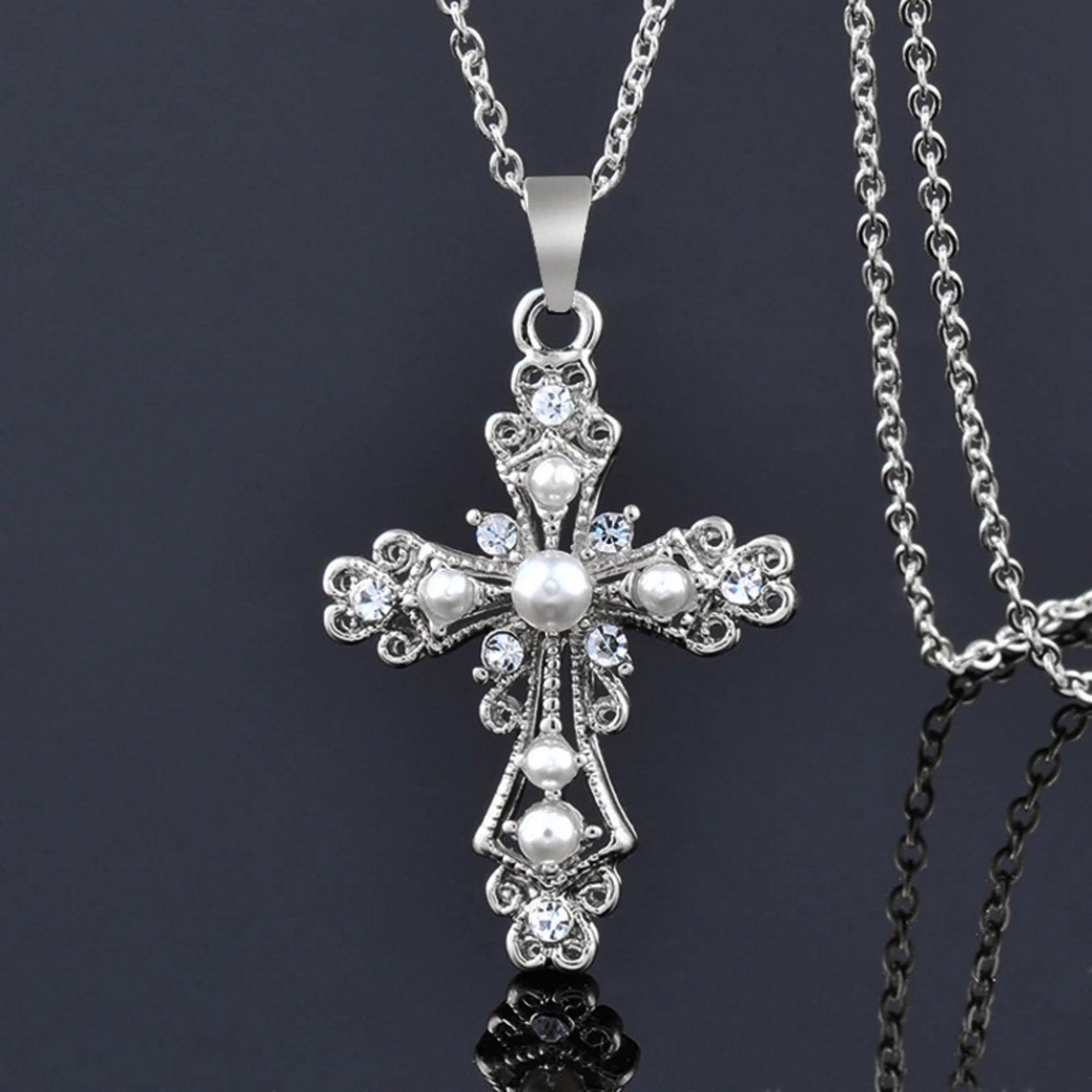 Elegant Beautiful Delicate Cross and Chain Accessory for - Etsy