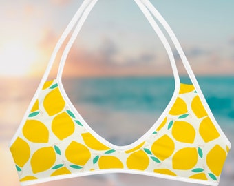 Lemon Bikini Top - Etsy