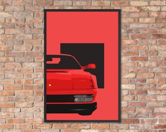 Testarossa Poster - Etsy