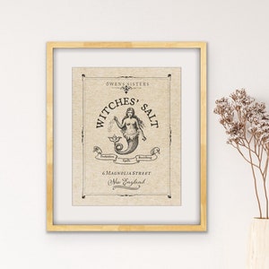 Practical Magic Inspired PRINTABLE Wall Decor, Witches Salt, Vintage ...