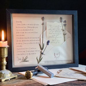 Letter to Gillian Practical Magic Wall Art Featuring Vintage Paper and ...