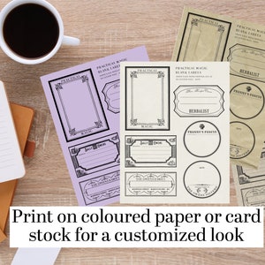 Practical Magic Apothecary Label Kit, DIY Printable Labels, Instant ...