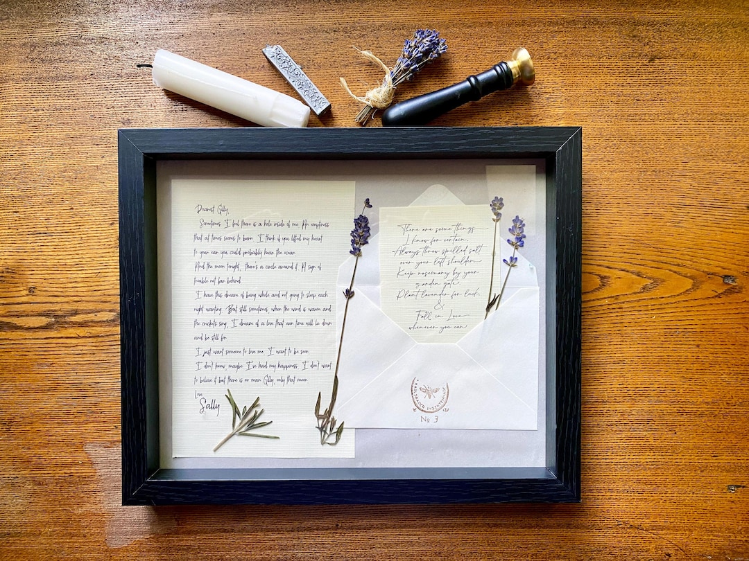 Letter to Gillian Practical Magic Wall Art Featuring Vintage Paper and ...