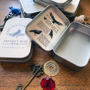 DIY Crow Surprise Box Host a Crow Party Trinket Boxes Ready to Fill ...