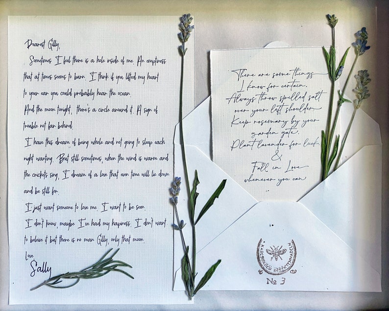 Practical Magic Decor Sallys Letter to Gillian Wall Art - Etsy