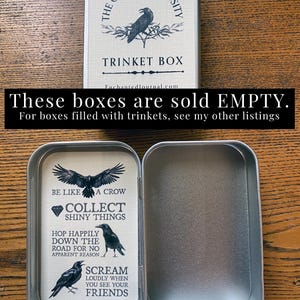 DIY Crow Surprise Box Host a Crow Party Trinket Boxes Ready to Fill ...