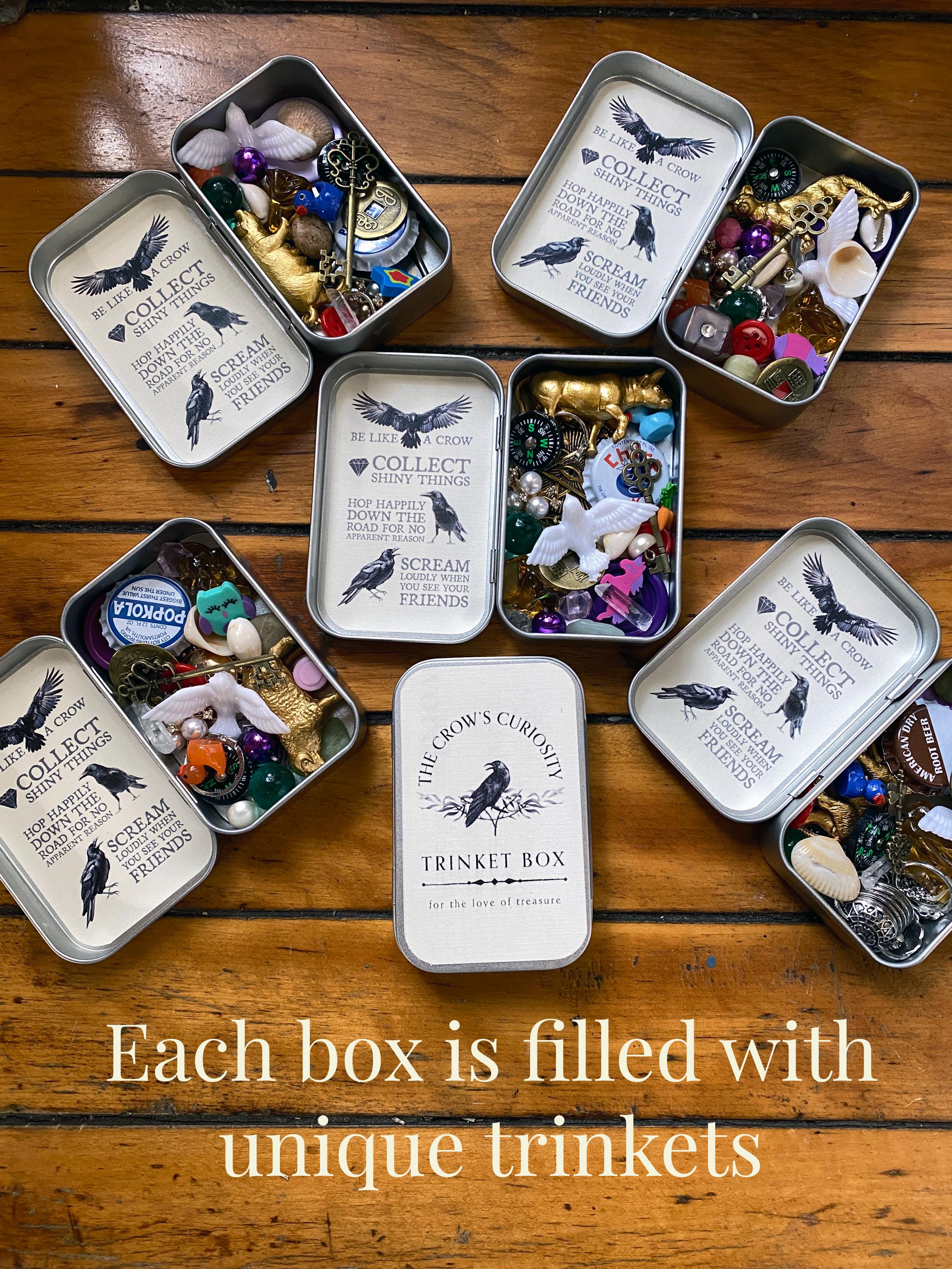 The Original Crow's Curiosity Trinket Box With Treasure Collection ...