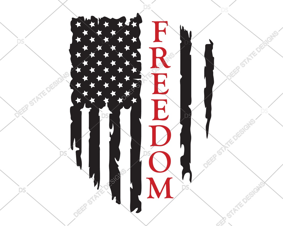 Freedom Flag Svg, 4th of July Svg, Memorial Day Svg, American Flag Cut ...