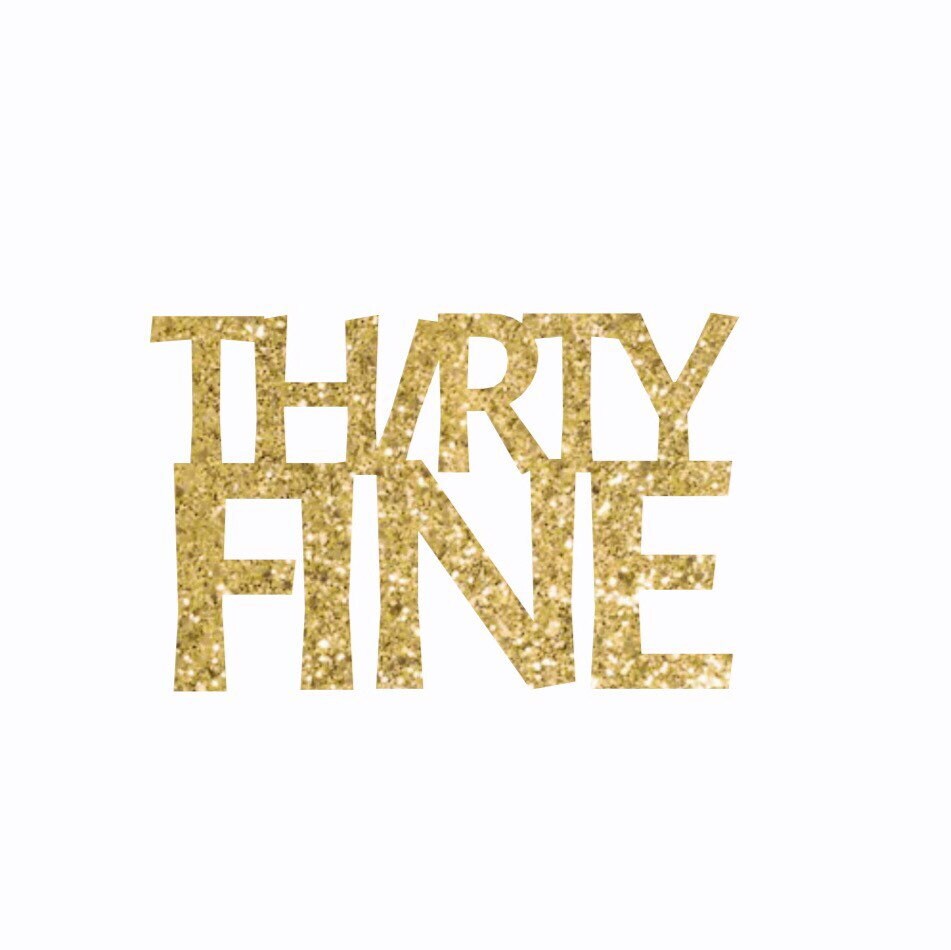 Thirty Fine Birthday Cake Topper-thirty Fine Party-thirty Fine - Etsy