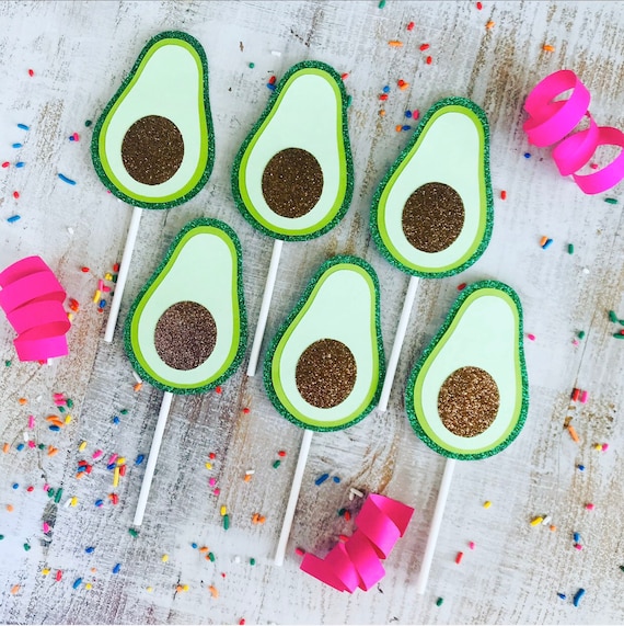 AvocaDOS cake topper/ Avocado birthday party/ AvocaDOS/ Taco Twosday ...