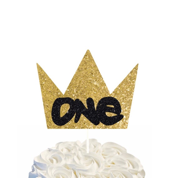 Notorious ONE black and gold cupcake toppers Paper & Party Supplies ...